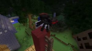 Spider on a Flag! Random Minecraft Clip No.1