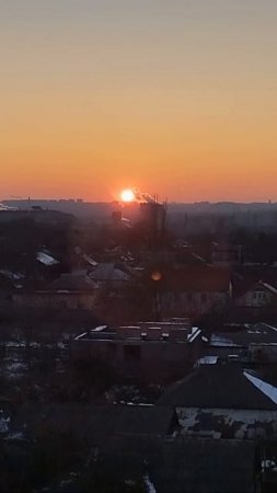 🌇 Закат в Донецке сегодня ❤️🙏