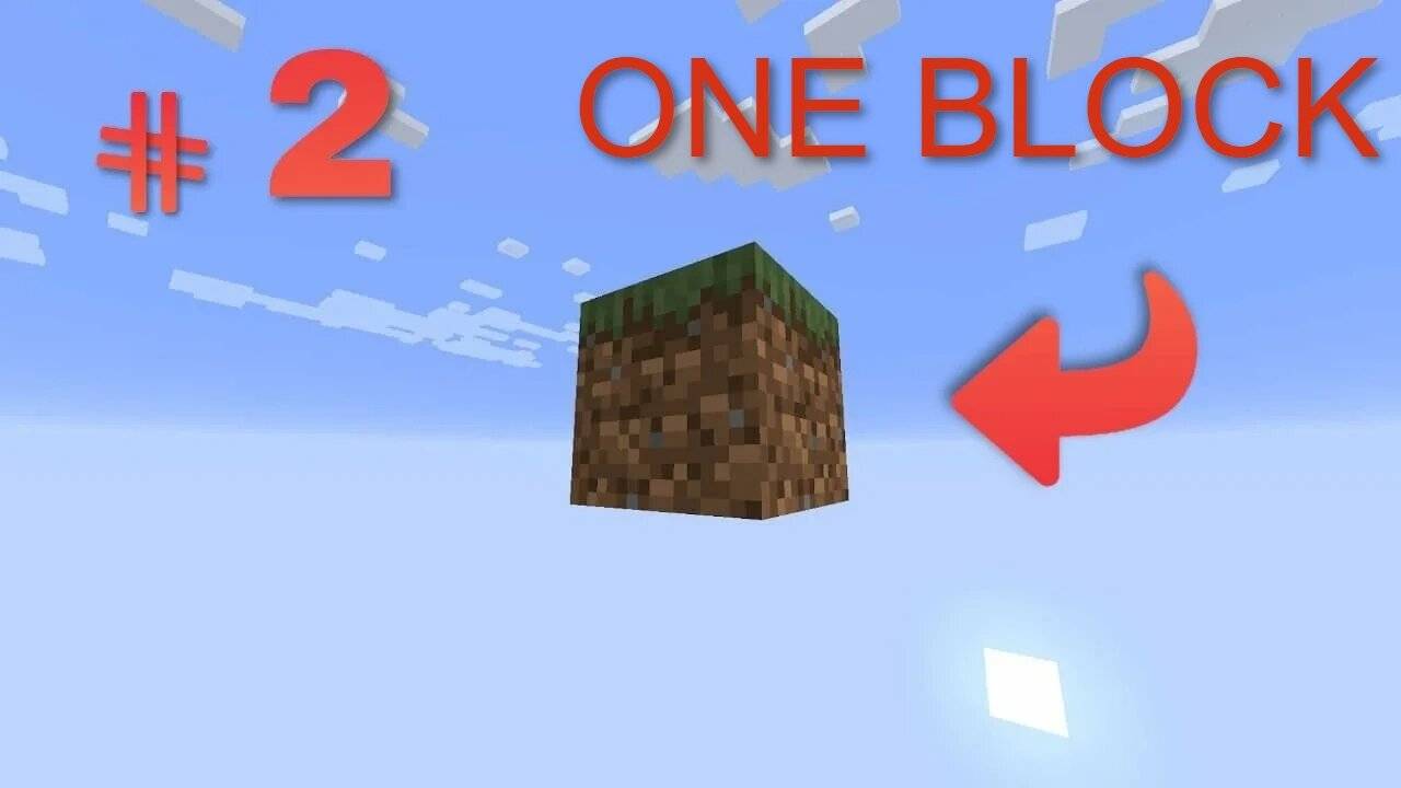 Выживание на 1 блоке (2 серия - каменный век и расширение острова)