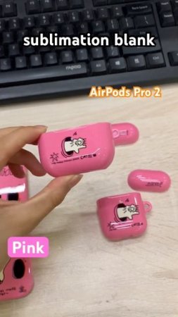 Are they very cute pink snap case and AirPods case? #sublimation #phonecase #airpodscase #snapcase