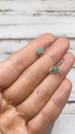Для маленьких принцесс! #серебро #серьги #сапфир #рубин #изумруд #silver