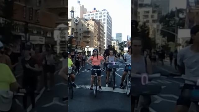 Hidden camera: summer street Manhattan