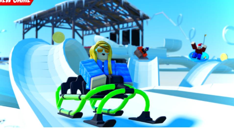 Я катаюсь на санках!