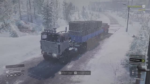 Snow Runner - карта АМУР - Восстанавливаем дороги Чернокаменcка
