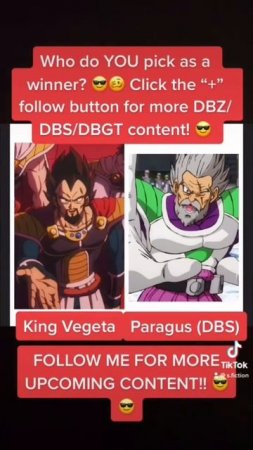 King Vegeta vs Paragus #shorts #short