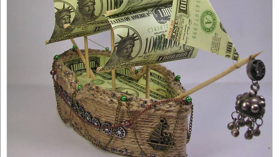 часть 3. мастер-класс денежный корабль от мастера Марины Боровской.