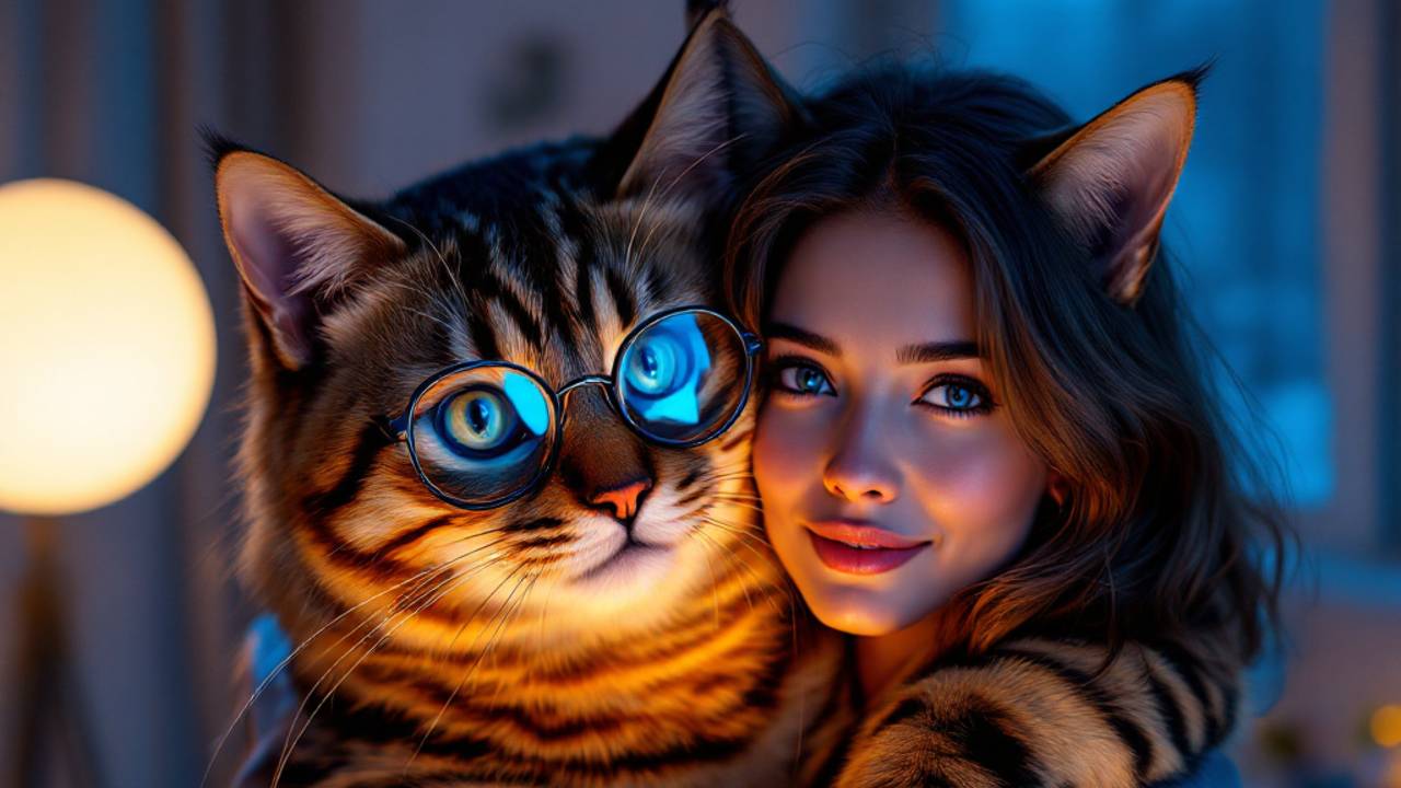 Когда в доме живёт такое величественное создание, начинаешь сомневаться, кто ...