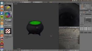 Texture painting a low poly 3D model with Blender