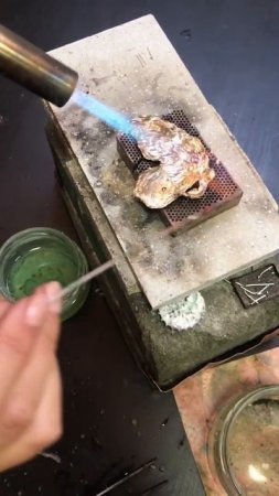 Сережки «Кузнечики» из латуни