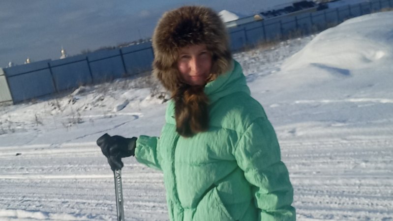 Снежная зима в деревни