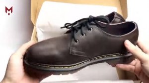 Review Đôi Giày Dr Martens 1461 MAD Brown Da Bò Sáp Ngựa Điên Thiết Kế Kinh Điển