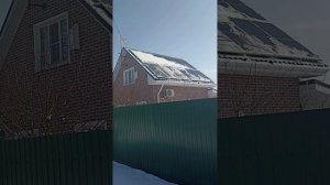 Генерация солнечной станции в зиму, мощность 9.3 кВт