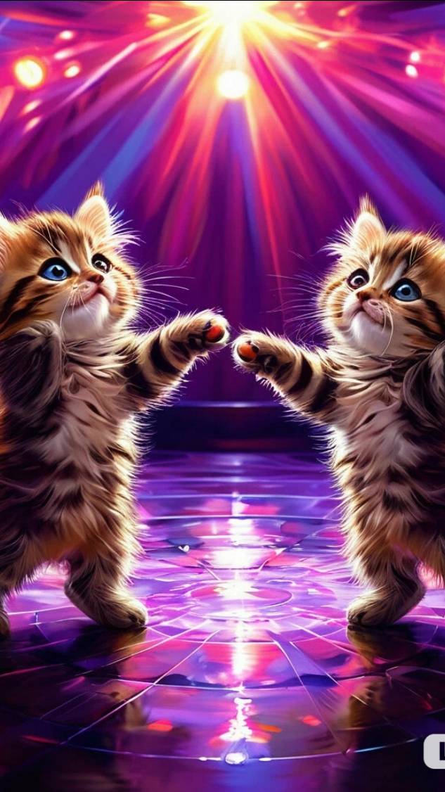 Котята на дискотеке