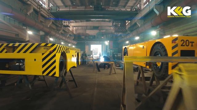 Самоходная транспортировочная платформа, гп 12 т/ Wheeled battery cart with a load capacity of 12 t