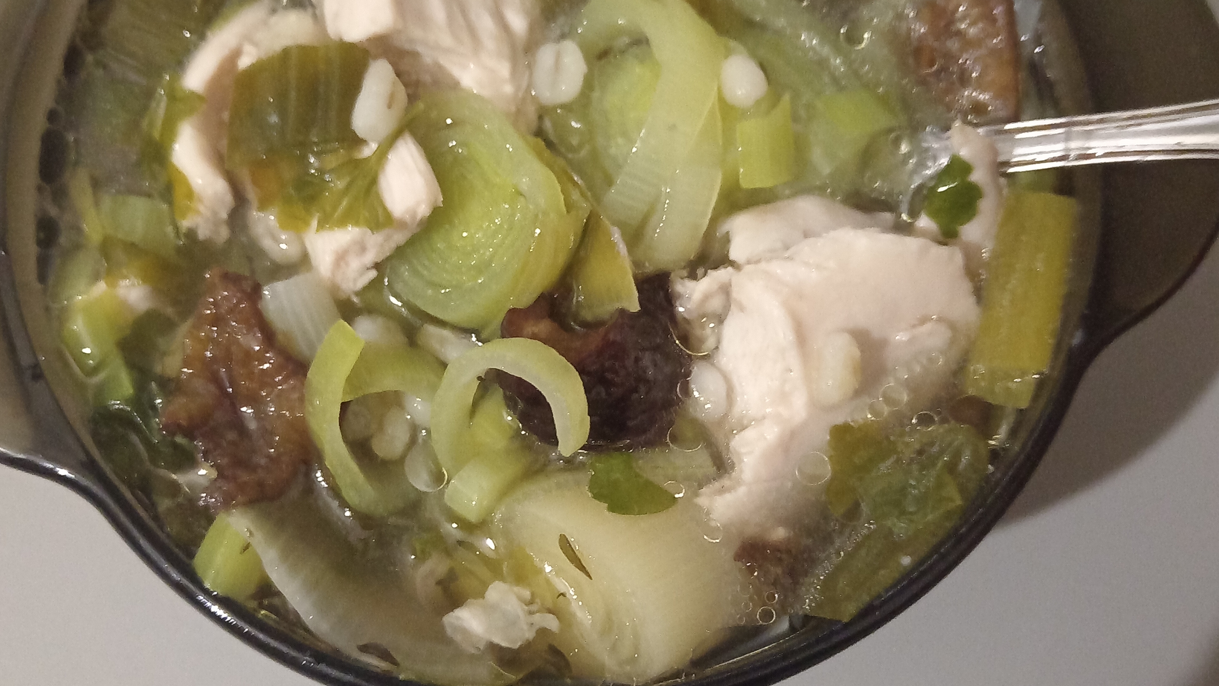 Куриный суп по шотландски - Cock-a-leekie