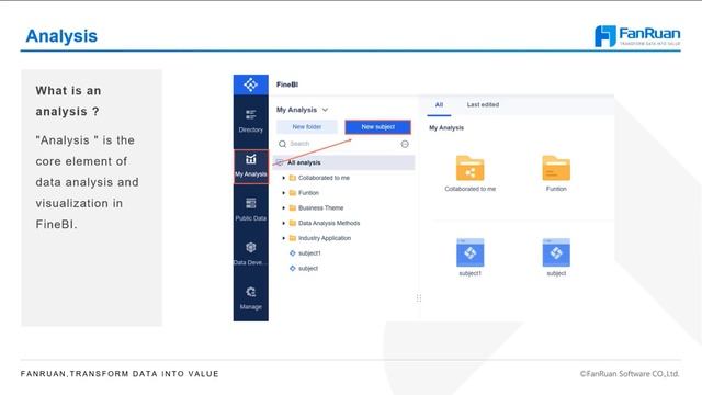 FineBI V6.0 Basics Tutorial - Chapter2_ Create an Analysis and Add Data