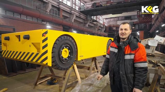 Электрическая передаточная телега г/п5 т/ Electric transfer cart with a lifting capacity of 5 t