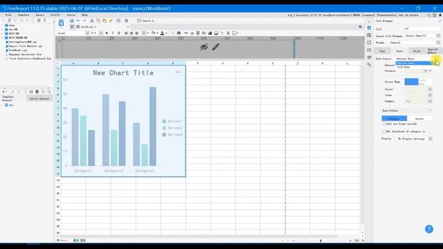 FineReport 11.0 Basics Tutorial - Chapter6_ Chart Design Example