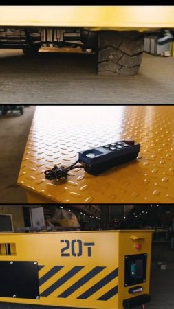 Самоходная транспортировочная платформа, гп 20 т/ Wheeled battery cart with a load capacity of 20 t