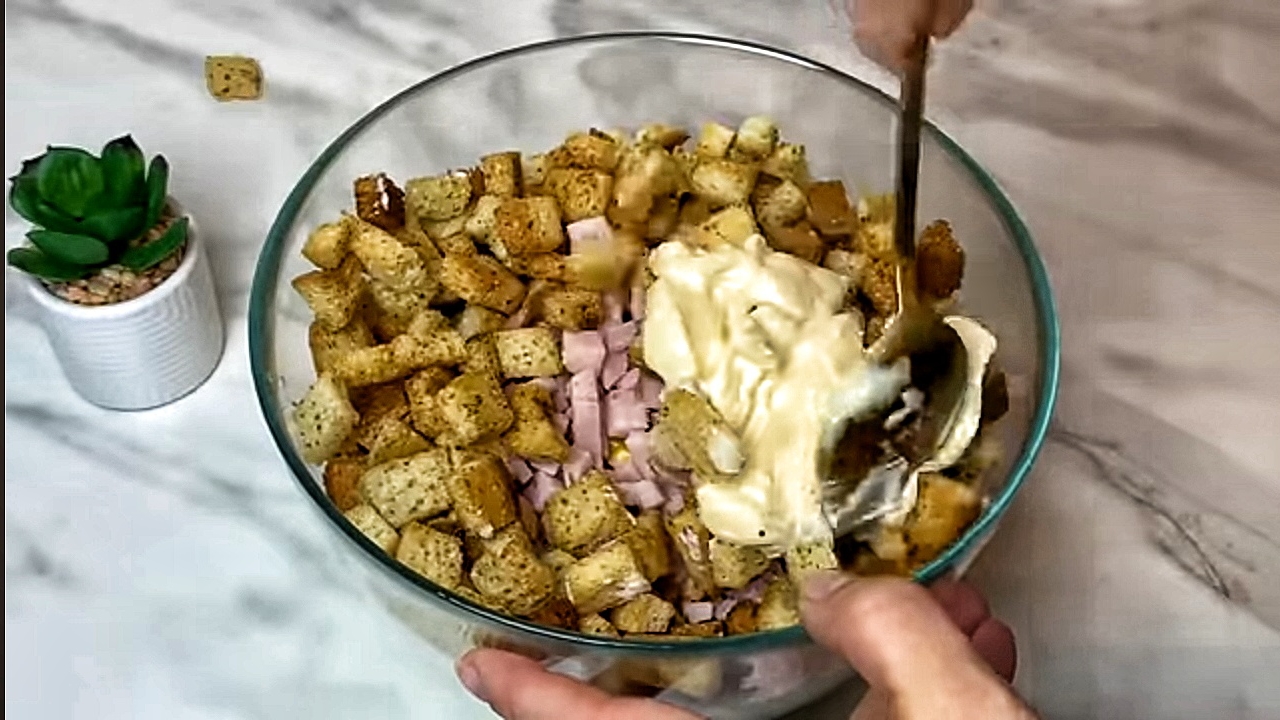 Обед на скорую руку😍✨ВСЕГО 4 ИНГРИДИЕНТА 🔥😋Новый Быстрый Простой Рецепт Салата 🤌✨