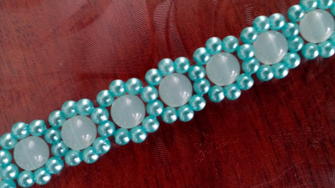 Браслетик из  бусин. МК