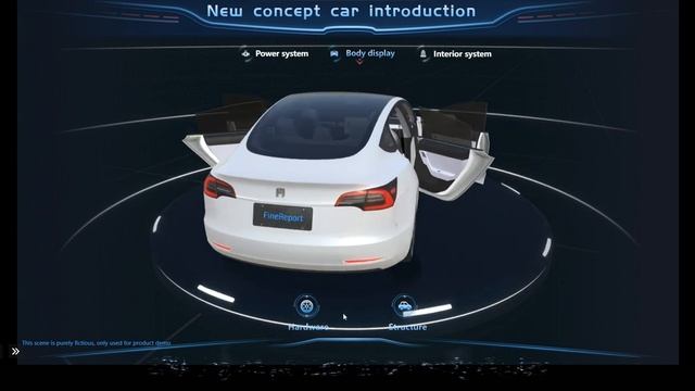 3D Car Introduction Dashboard