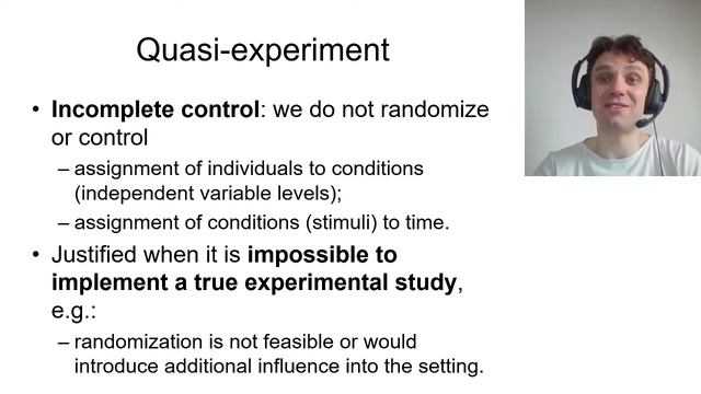 06 01 Definition of quasi experiments