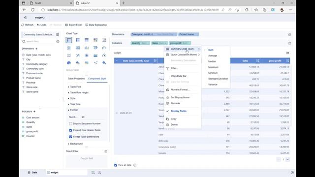 FineBI V6.0 Basics Tutorial - Chapter4_ Analyze in the Table