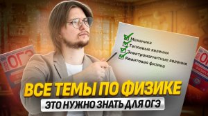 Все темы физики для ОГЭ 2025 I Умскул