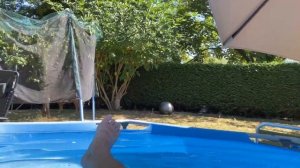 The barn find Rover 214 is now all fixed , I’m in the pool with a Twerky ,perfect day at 30 degrees