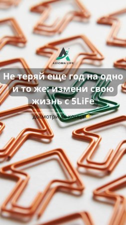 Не теряй еще год на одно и то же: измени свою жизнь с 5LiFe!