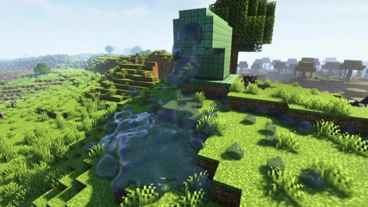 ОБЗОР НА РЕАЛИСТИЧНЫЙ MINECRAFT С МОДОМ РЕАЛИСТИЧНУЮ НА ГРАФИКУ