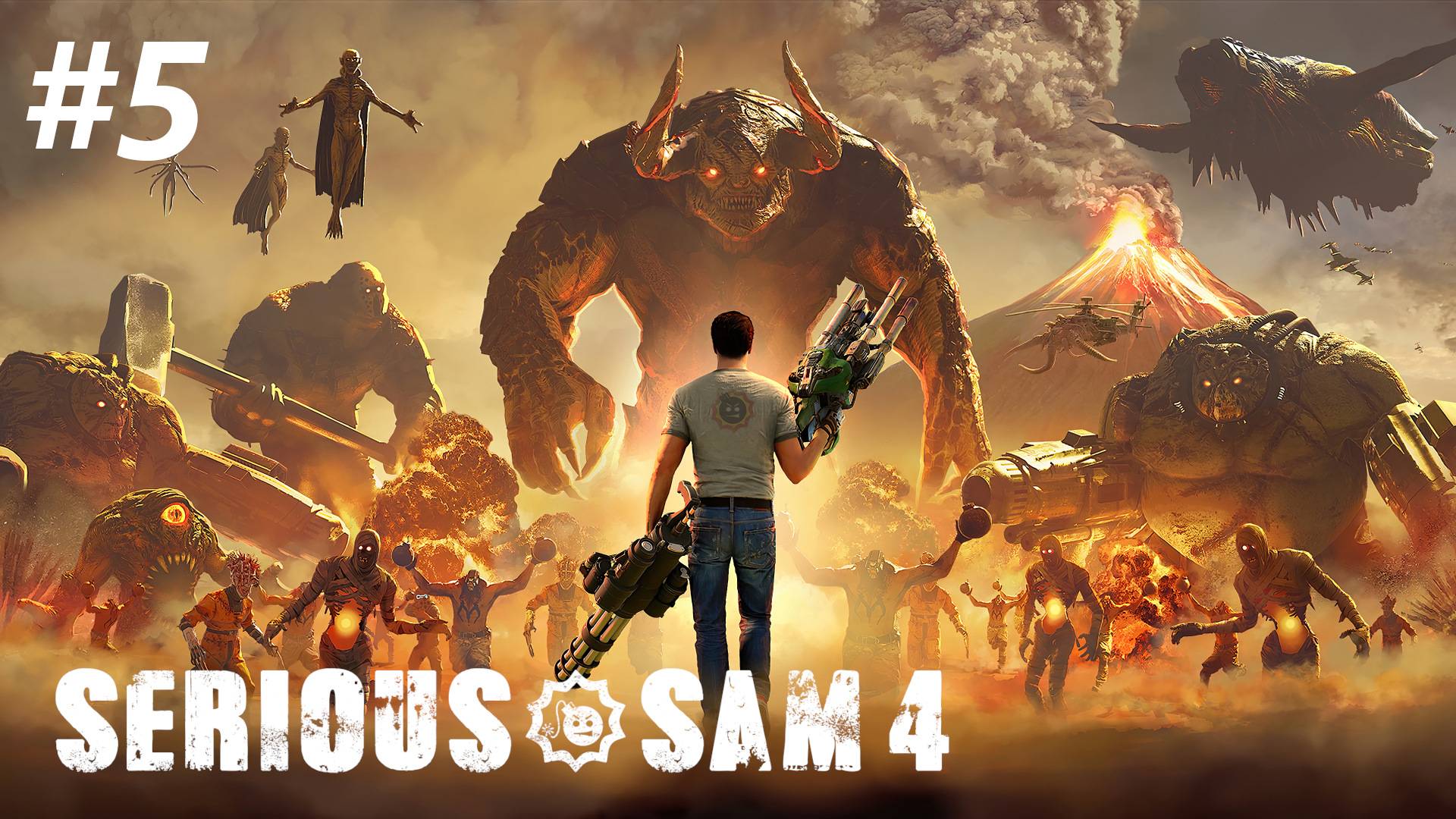 Serious Sam 4 Прохождение Без Комментариев, Русская Озвучка #5: Четыре Всадника Апокалипсиса [1/7]