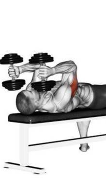 Французский жим с гантелями