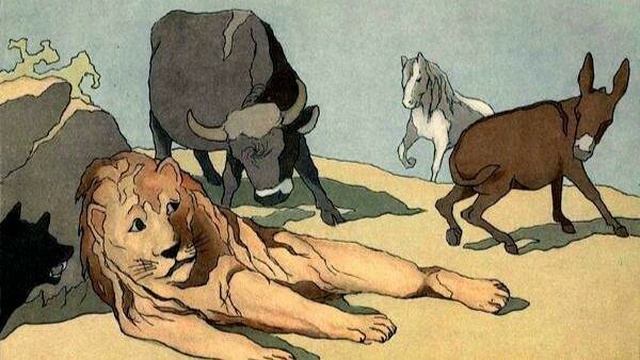 Лев состарившийся | И. А. Крылов