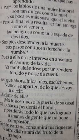 Proverbios 5: 3 - 5. NTV 🙏 🕊 🔥