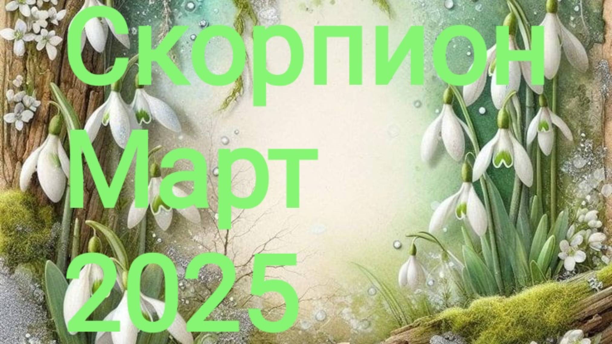 Скорпион. Март 2025 год. 🦋💐🍀