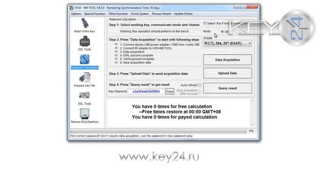 VVDI BGA MB tool - Mercedes E classe W207 - ESL emulator