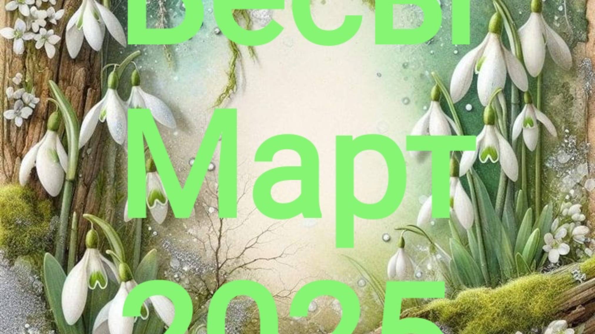 Весы. Март 2025 год. 🦋💐🍀