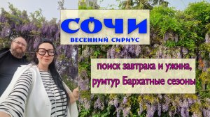 Весенний Сириус ч.2 В поисках завтрака. Румтур в Бархатных сезонах. Отмечаем 14 лет свадьбы.