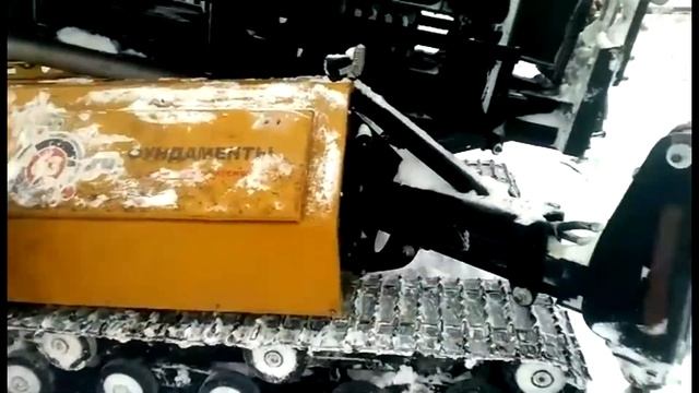 Выполняем забивку ЖБ свай в зимних условиях.