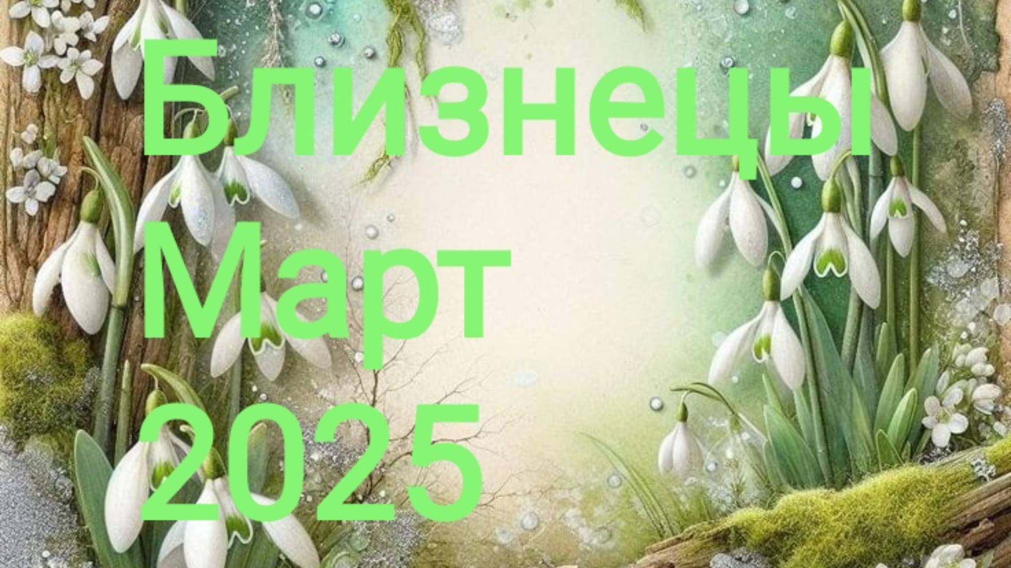 Близнецы. Март 2025 год. 🦋💐🍀