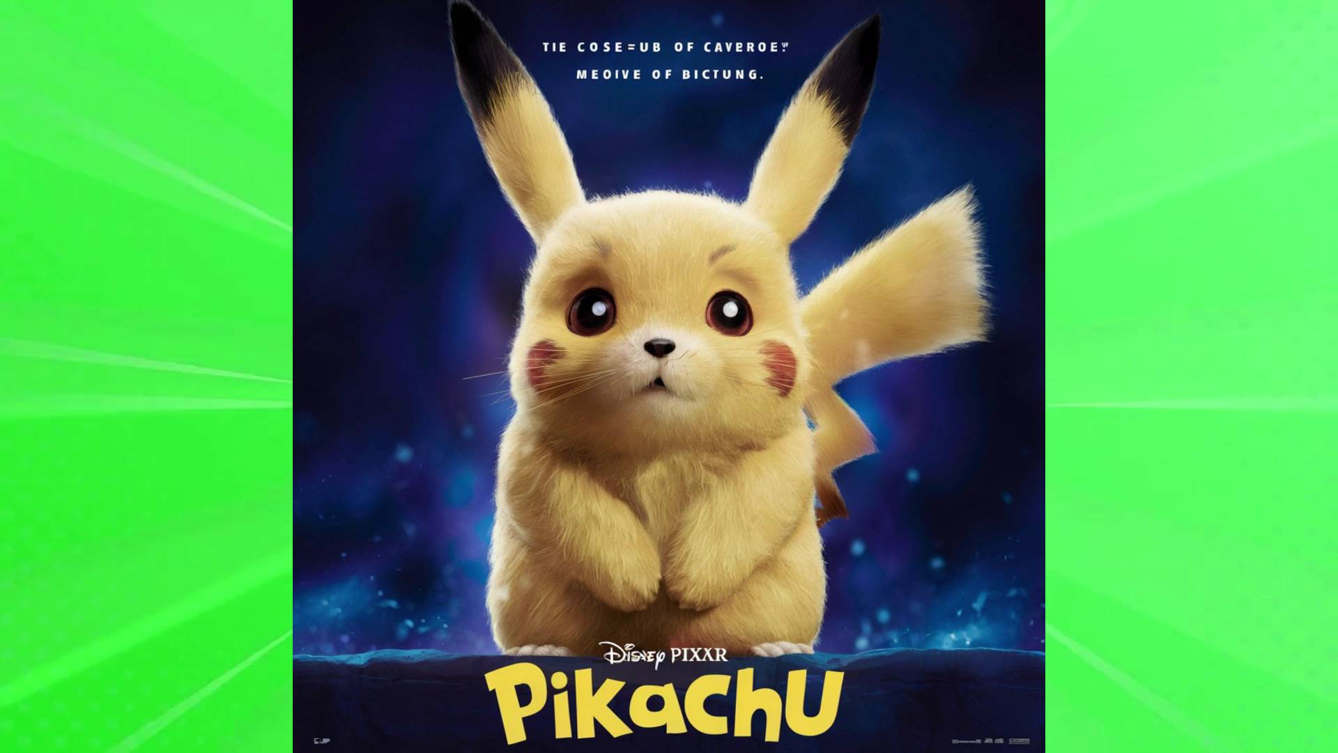 AI Disney Pixar Posters - AI is so wild Pikachu