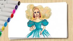 Как нарисовать Куклу Барби _ How to draw Barbie Doll _ Учимся рисовать