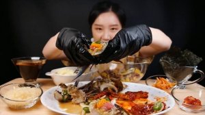 SUB)알 꽉찬 간장게장 양념게장 리얼사운드 먹방 ASMR Mukbang Soy Sauce Marinated Crab & Spicy Marinated Crab #게장