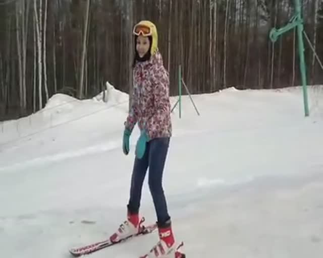 Горнолыжница на Усть-Корал г.Тында