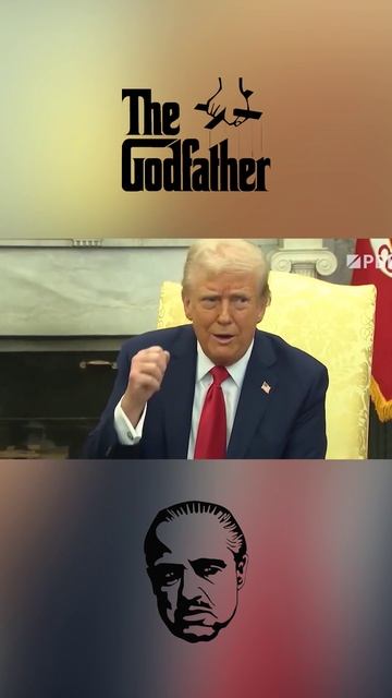 Крестный отец Трамп отчитывает Зеленского - политические мемы
