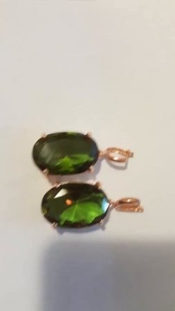 Color Changing Alexandrite & Topaz Ladies Silver Earrings Turkish Jewelry 925 Sterling Silver