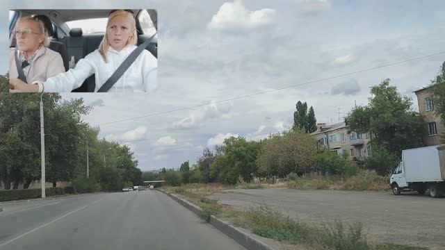 Один из экзаменационных маршрутов в Жилгородке. Выполняем задания как на экзамене в МРЭО