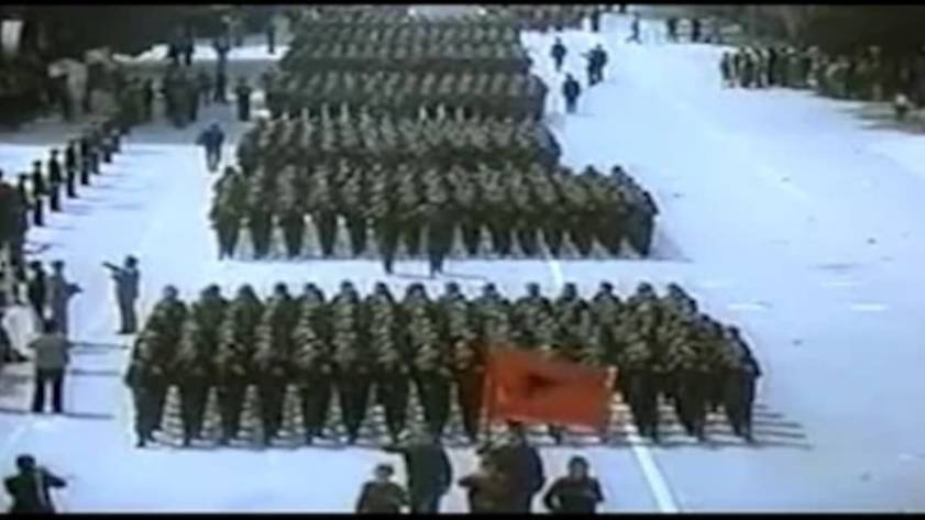 Албания, парад 1 мая 1988 г.  в Тиране